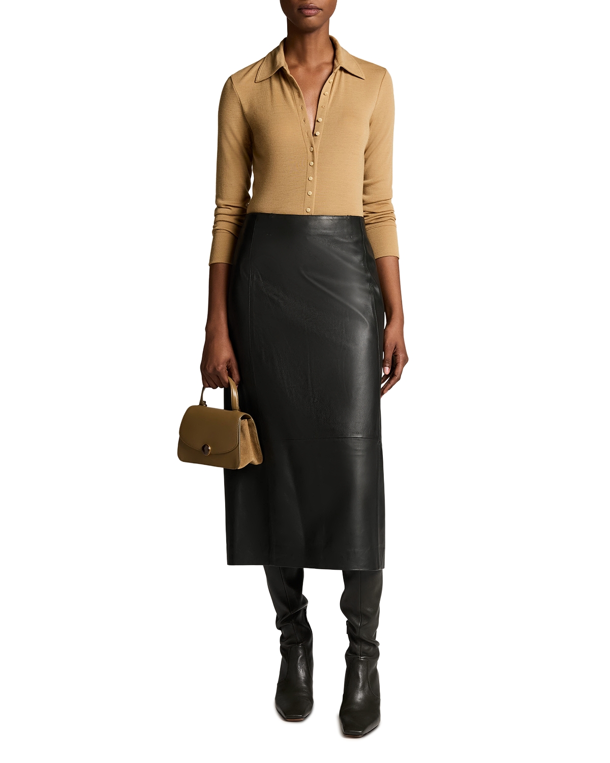 VINCE VINCE Long Sleeve Button-Front Top